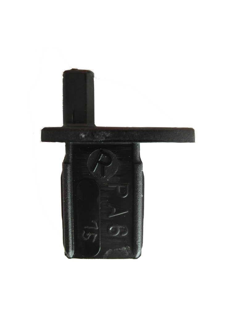 Endstück mit Bolzen zu Rollo Remiflair I links schwarz | Remis